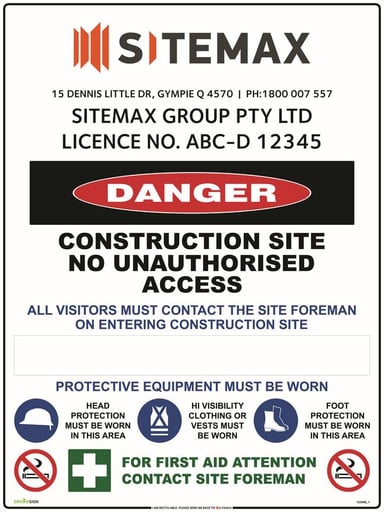 Warning & Yellow Worker Signs | Sitemax