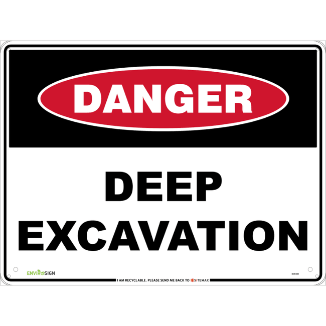 Danger Deep Excavation | Sitemax