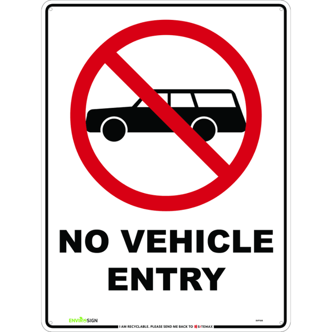 No Vehicle Entry | Sitemax