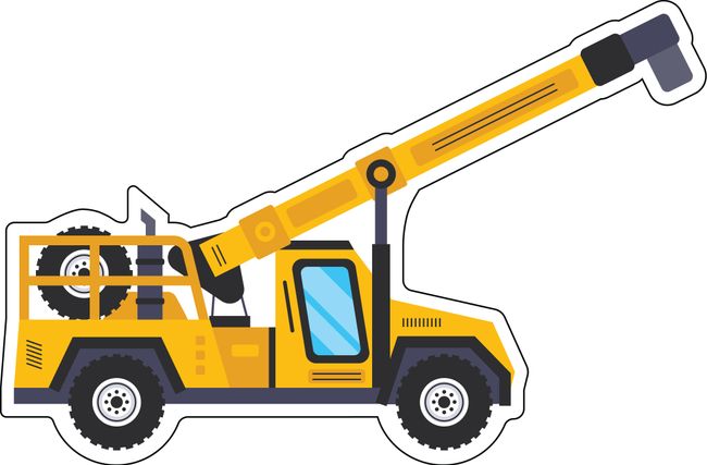 Sitemax 40 x 26.5mm Acrylic Magnet Profile Cut - Franna Crane | Sitemax