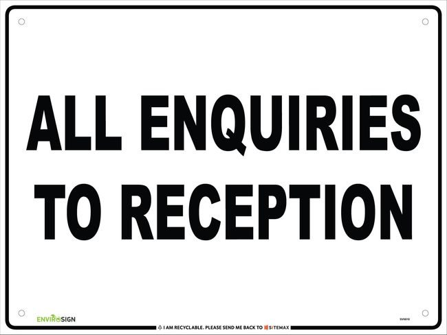 All Enquiries To Reception | Sitemax