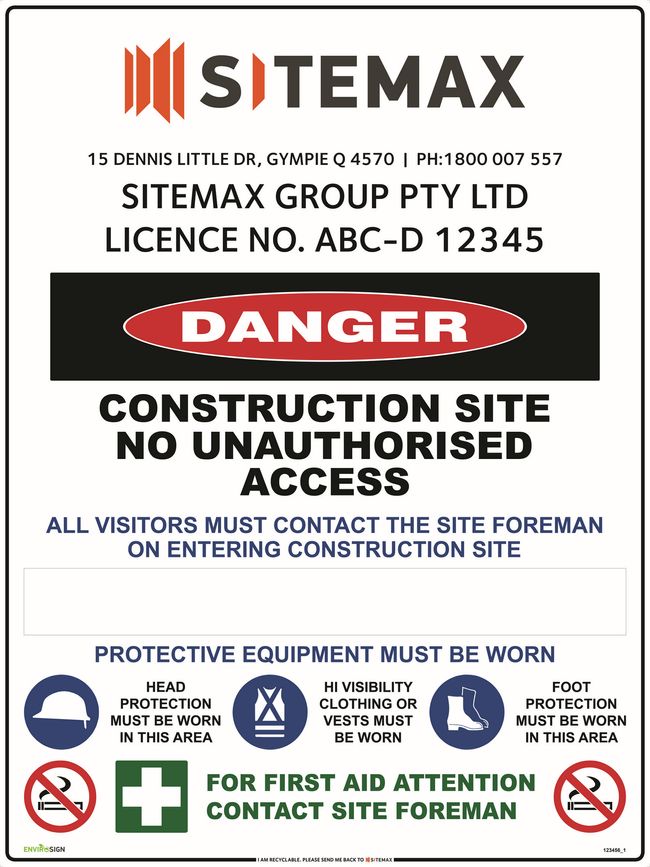 Rigid Safety & Directional Signs | Sitemax