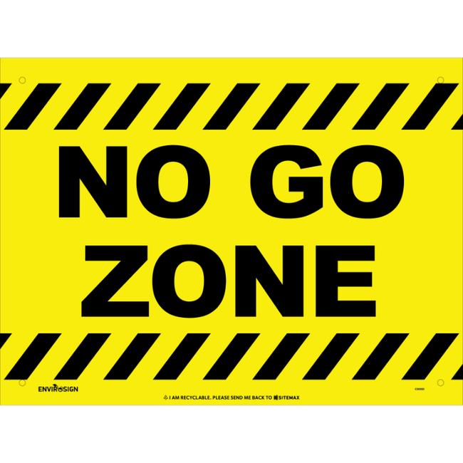 No Go Zone (Yellow & Black) | Sitemax